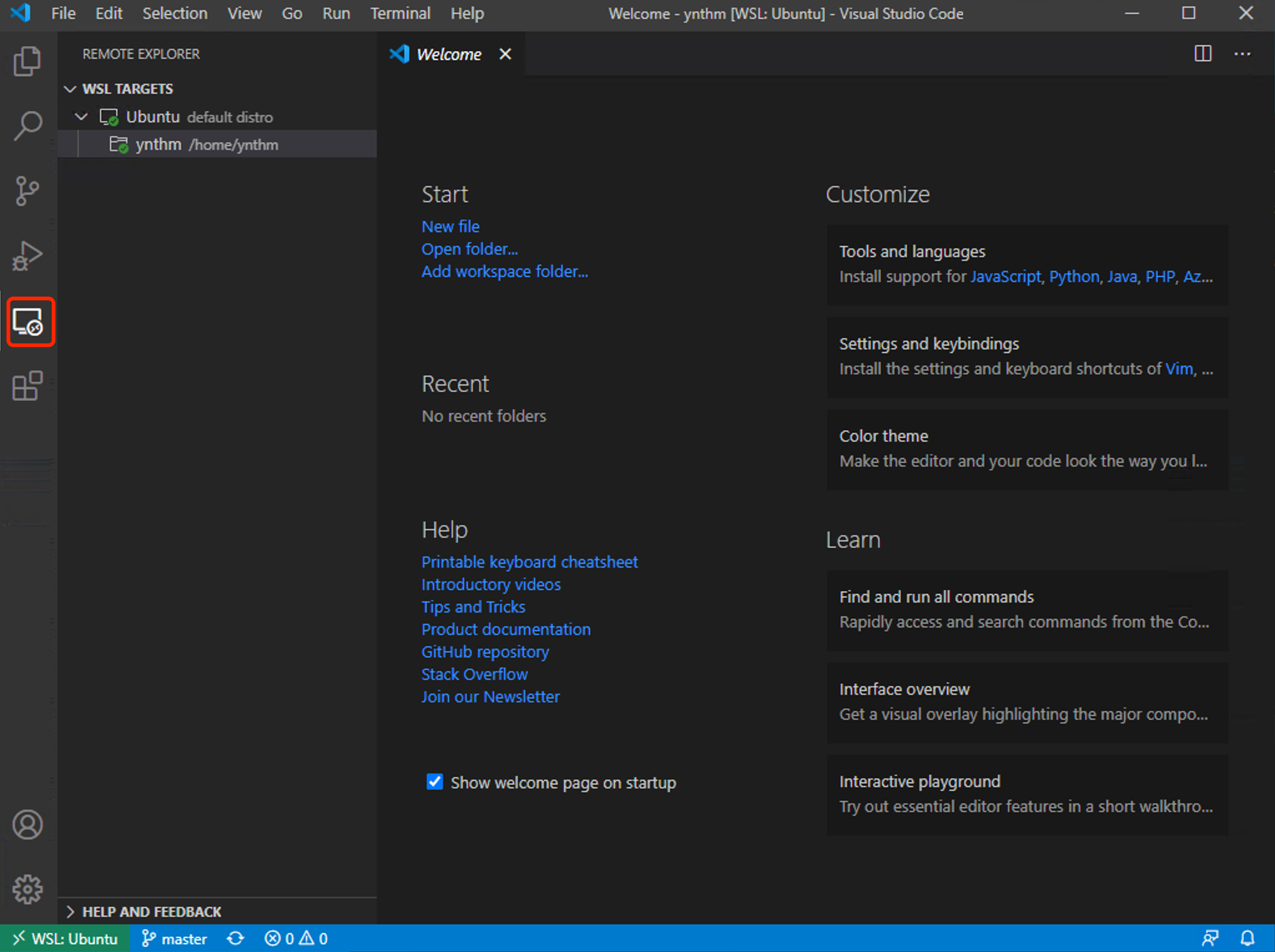 Wsl 适用于 Linux 的 Windows 子系统 Ynthm